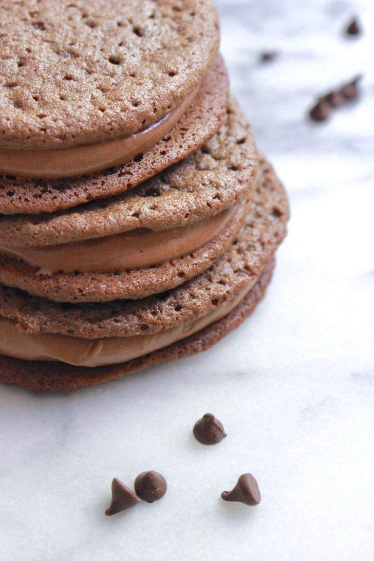 Chocolate Malt Sandwich Cookies • Mandy Jackson