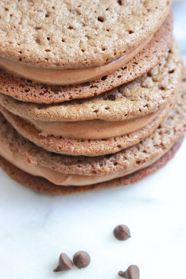 Chocolate Malt Sandwich Cookies • Mandy Jackson