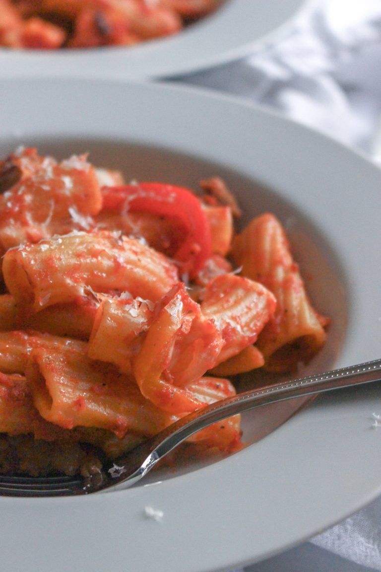 Baked Sausage and Three Pepper Pasta • Mandy Jackson