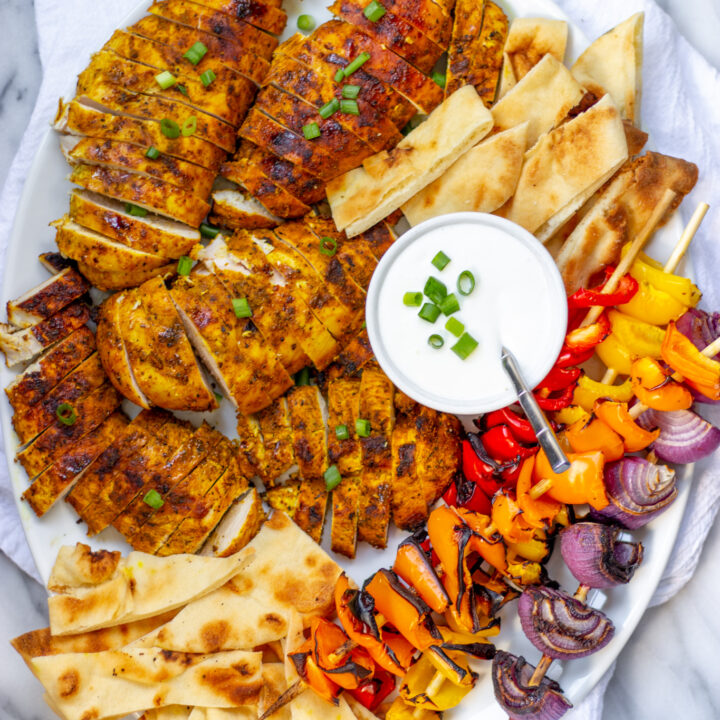 Grilled Chicken Shawarma Platter • Mandy Jackson