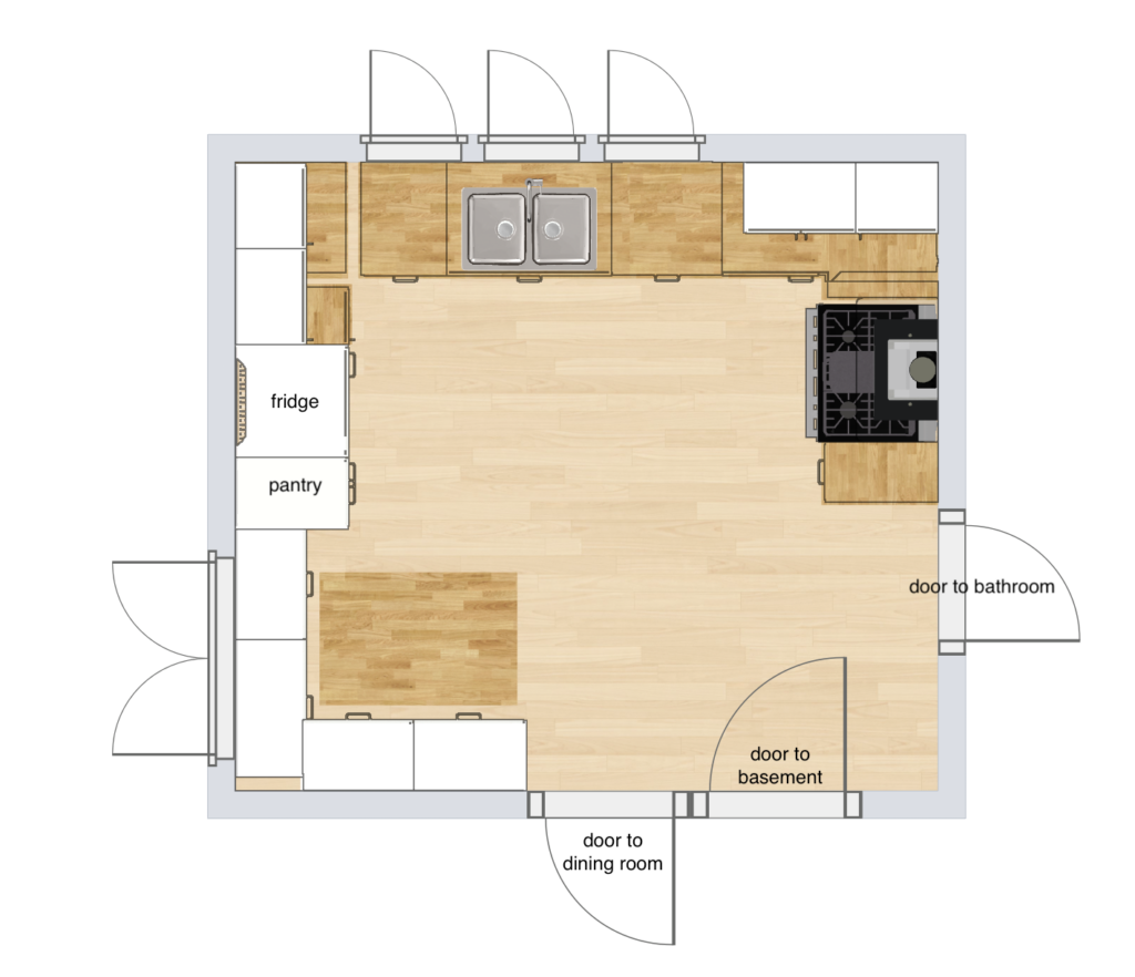 The Layout Plan For Our Closed Concept Kitchen • Mandy Jackson