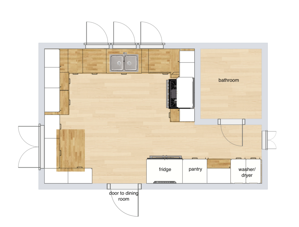 The Layout Plan For Our Closed Concept Kitchen • Mandy Jackson