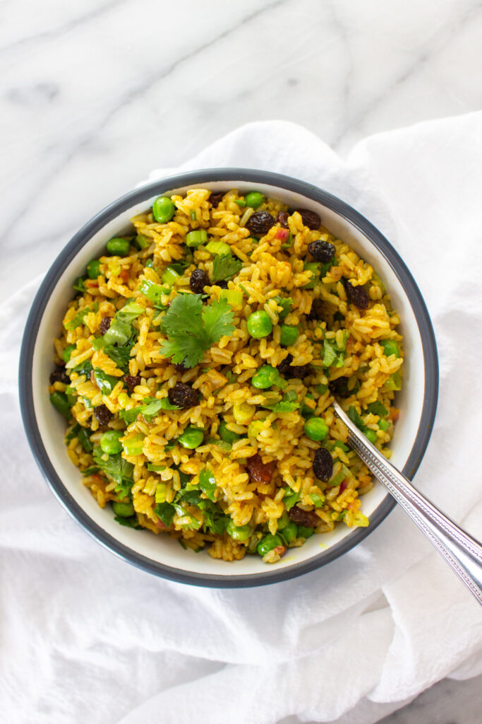 Easy Curry Rice Salad • Mandy Jackson